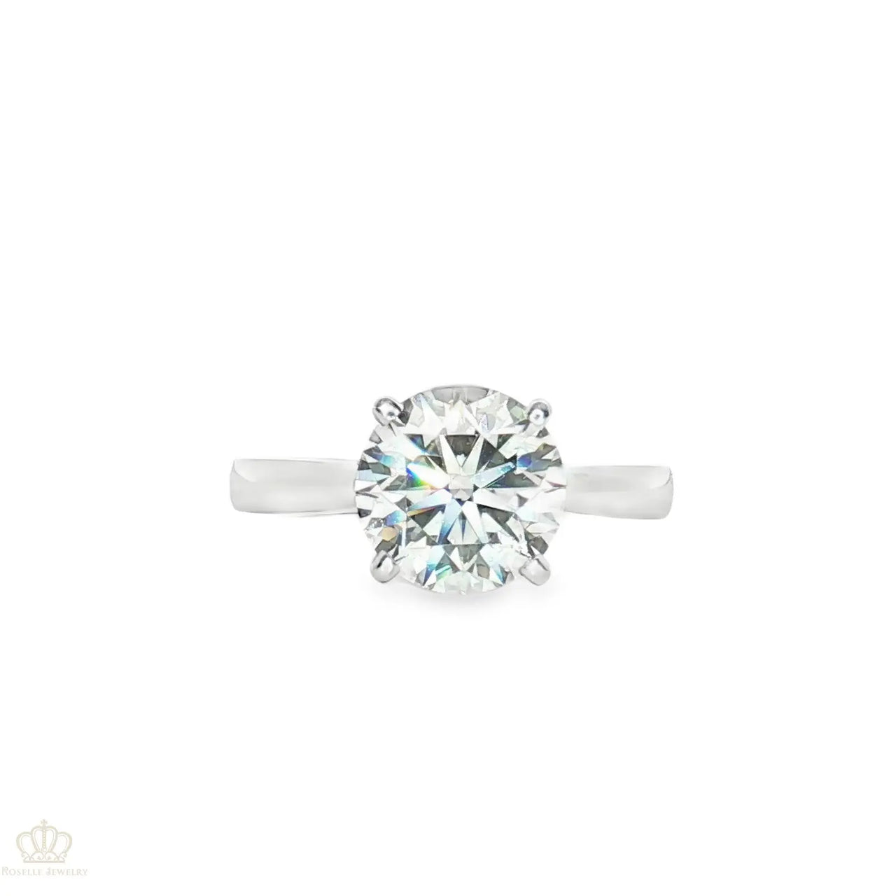 KNT9 Four Prong Solitaire Diamond Engagement Ring Setting | Roselle Jewelry